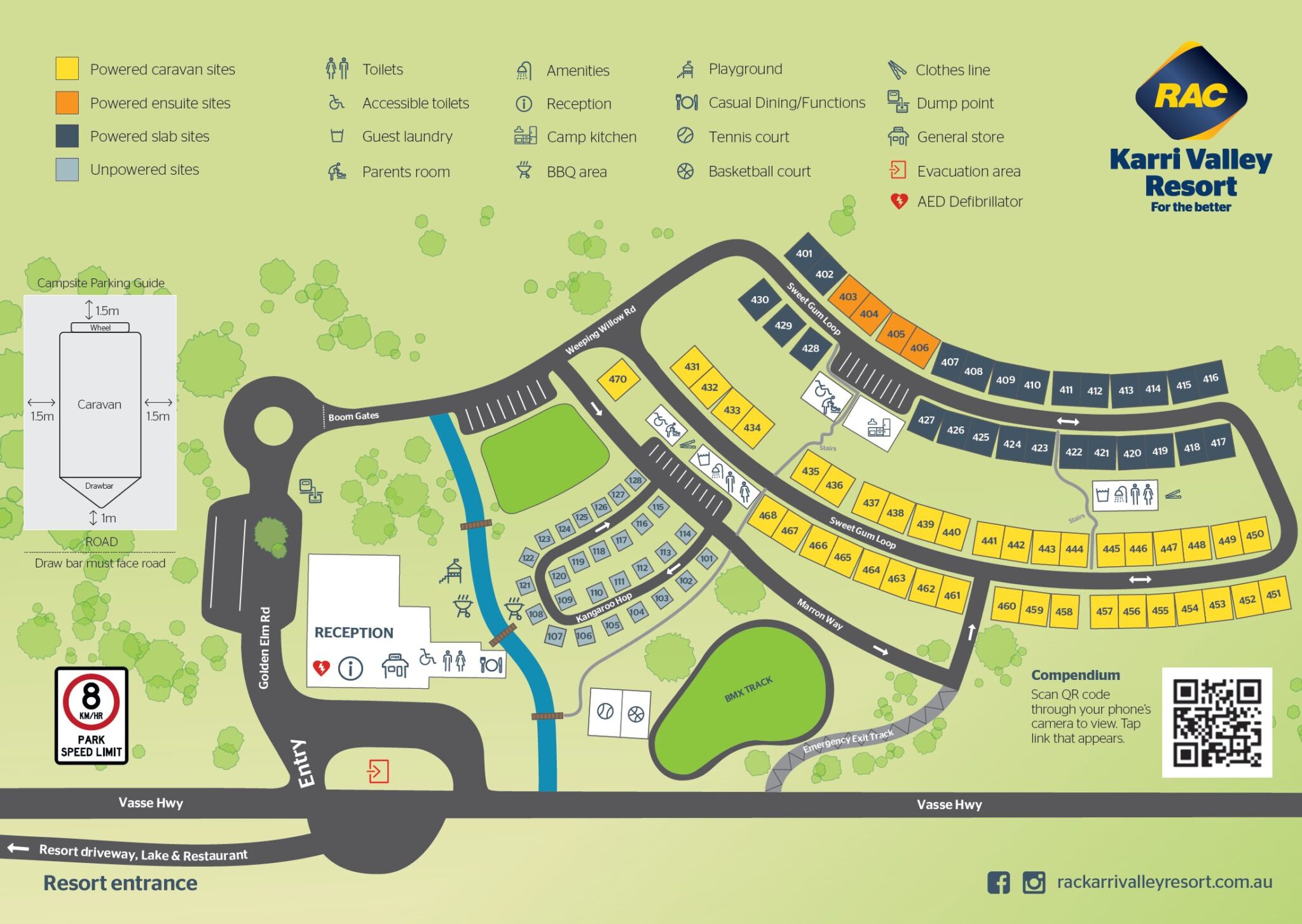 Campground Map | RAC Karri Valley Resort